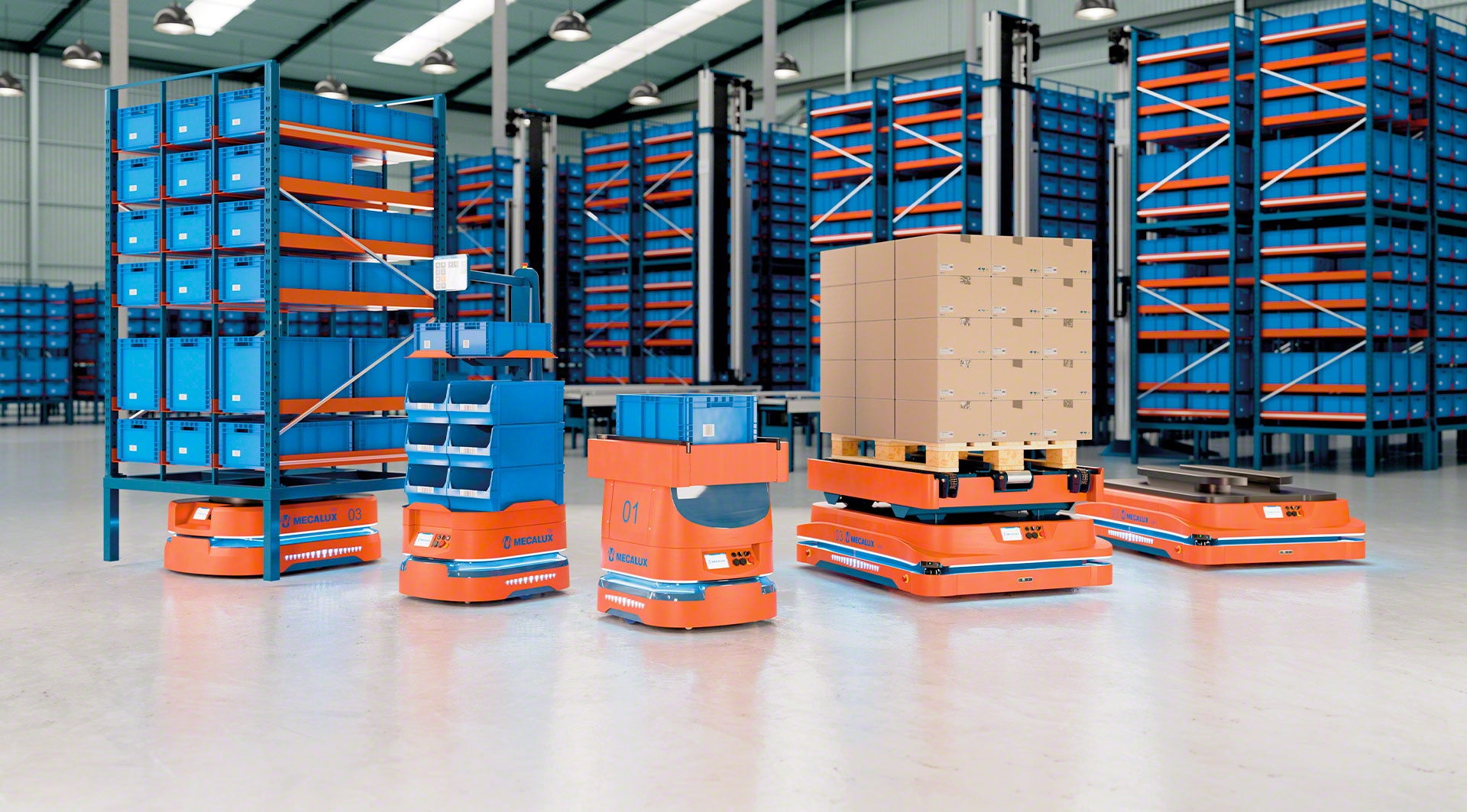 Robots móviles autónomos (AMR) - Mecalux.cl